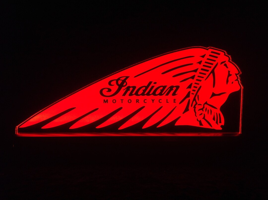 Indian Motorcycle RGB LED Acrylic Sign | LED Bar Sign | Rgb Led Sign ...