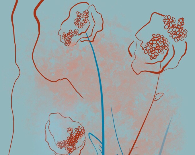 Red Poppies Poem - Etsy UK