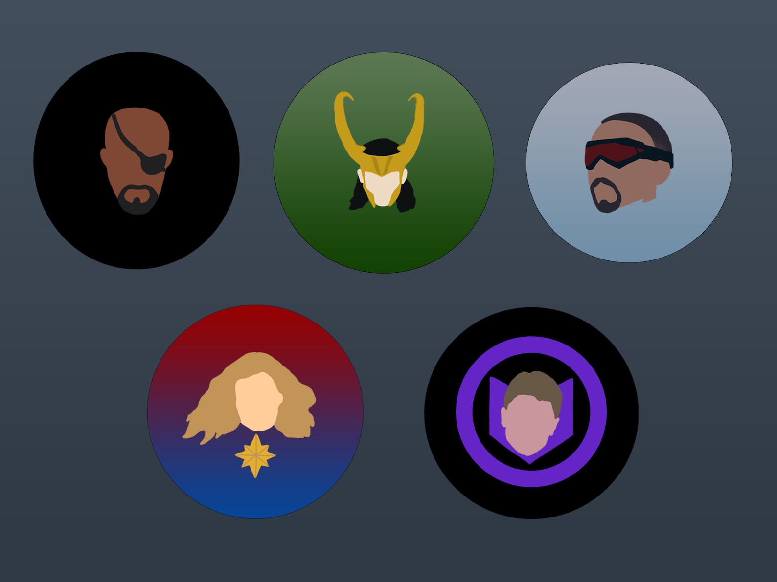 Marvel Avengers Button Badges | Etsy