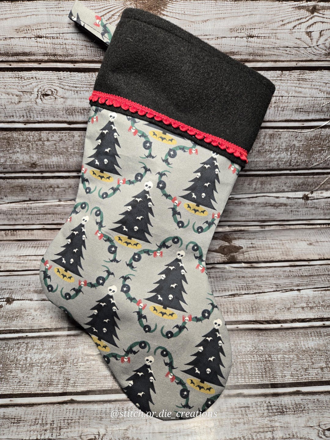 Creepmas, Goth Christmas, Alternative Holiday Stocking, Holiday ...