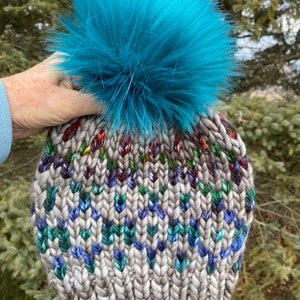 Knitting Pattern Cavaletti Beanie / Fair Isle Knit Pattern - Etsy