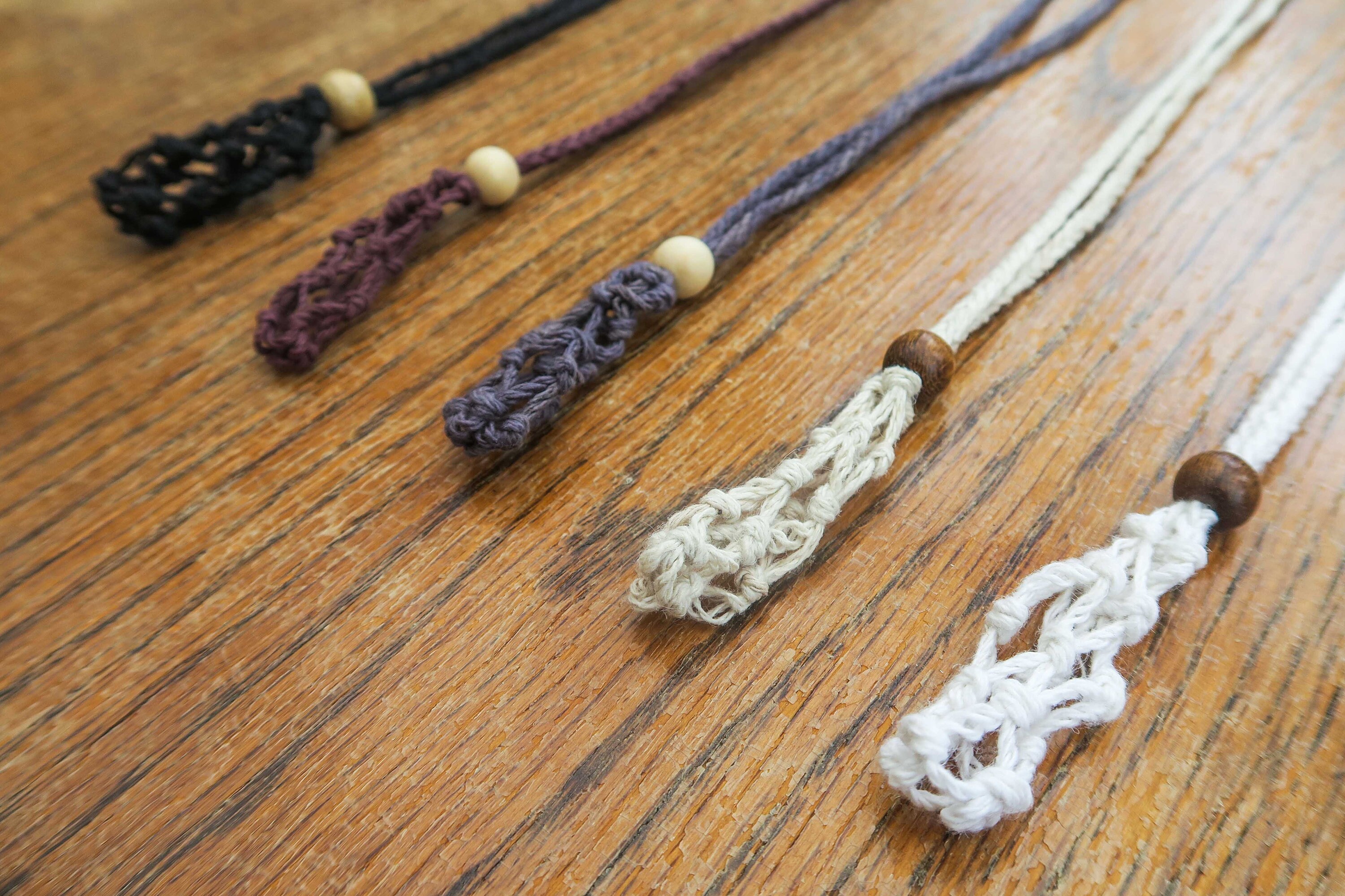 Interchangeable Hemp Macrame Pouches Crystal Pouch Necklace - Etsy UK