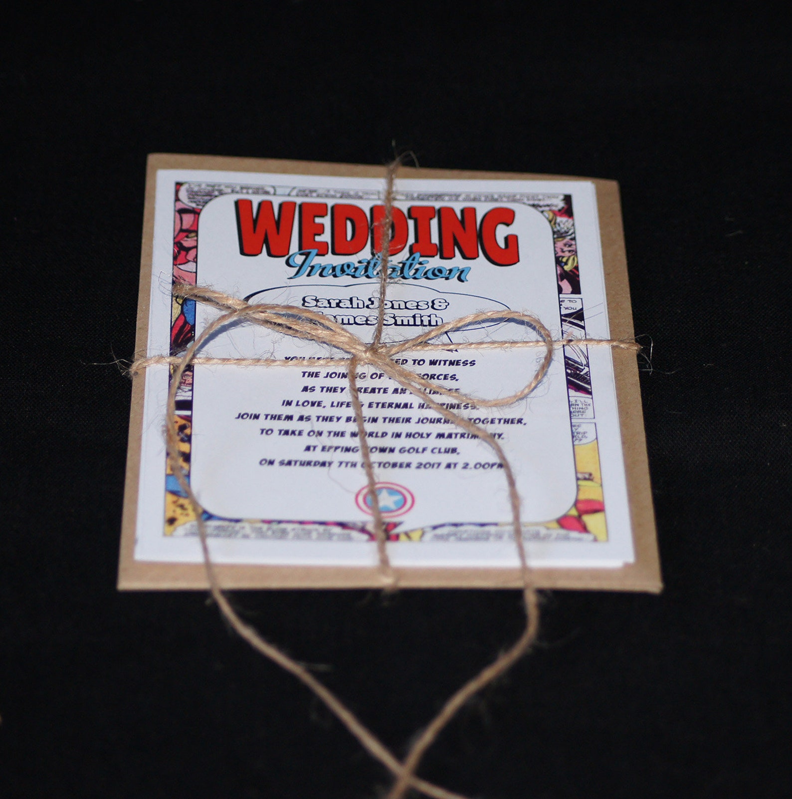 Comic Book Marvel Style Wedding Invitation Bi-fold - Etsy