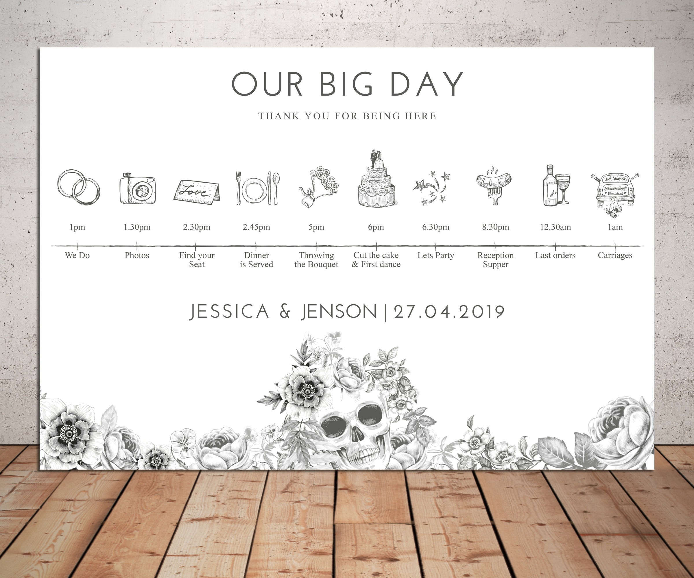 Order of the Day Sign - Etsy UK