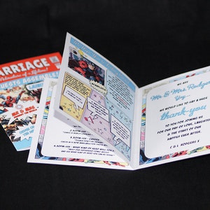 Comic Book, Marvel Style Wedding Invitation Booklet SAMPLE - Etsy 日本