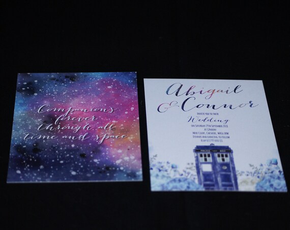 Dr Who Wedding Invitations | Etsy UK