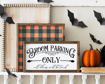 Broom Parking Toad Halloween Sign. - Etsy