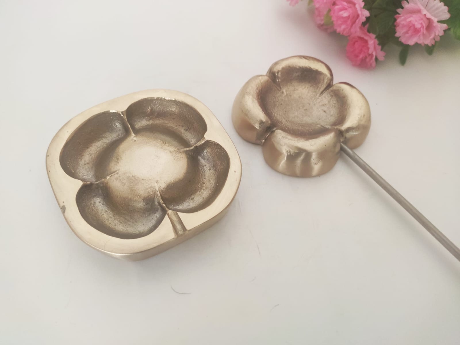 Millinery Flower Making Tool – Solid Brass Petal Iron Mold (7cm X 7cm ...
