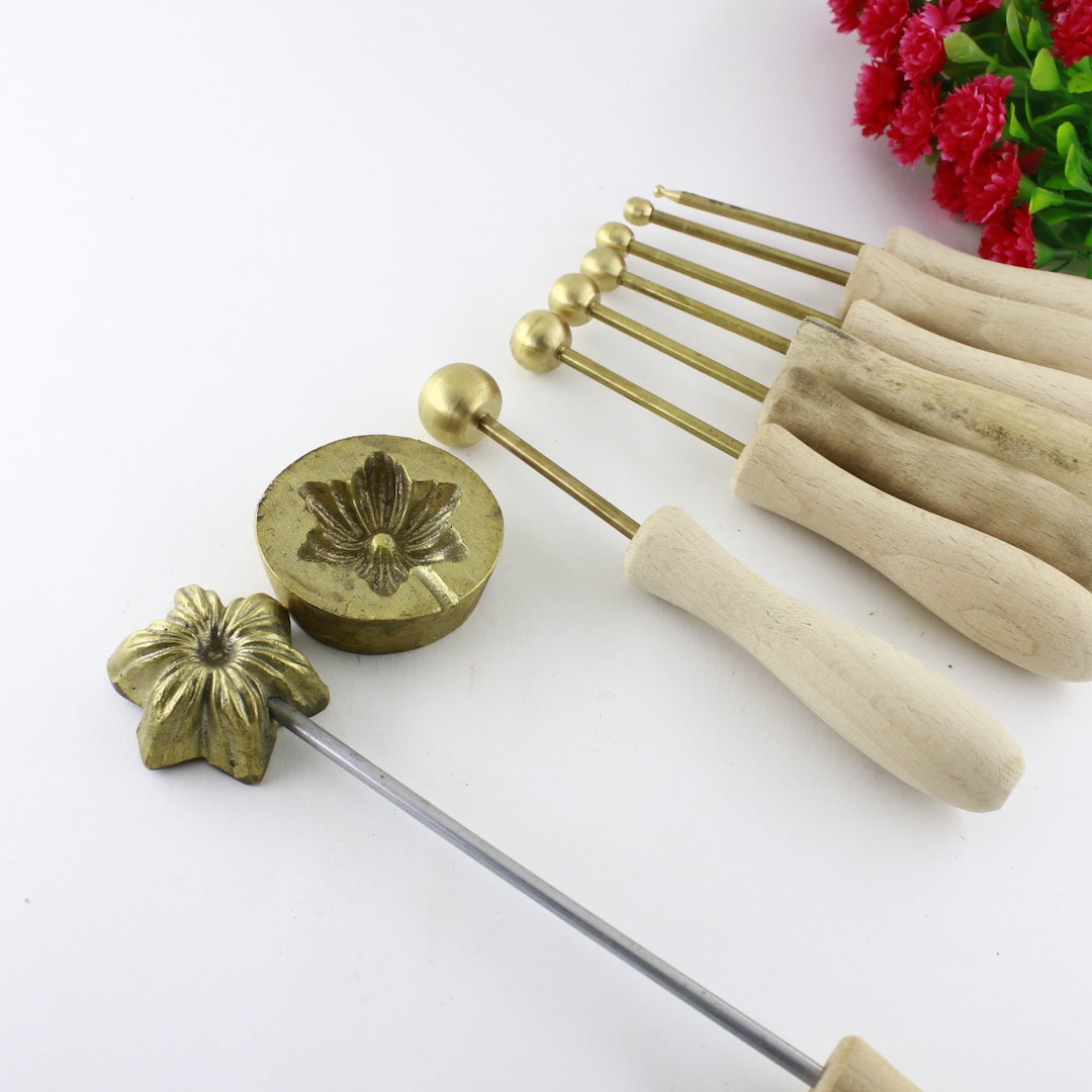 Fabric Leather Flower Making Tools Millinery Flower Shaping Tools Brass ...