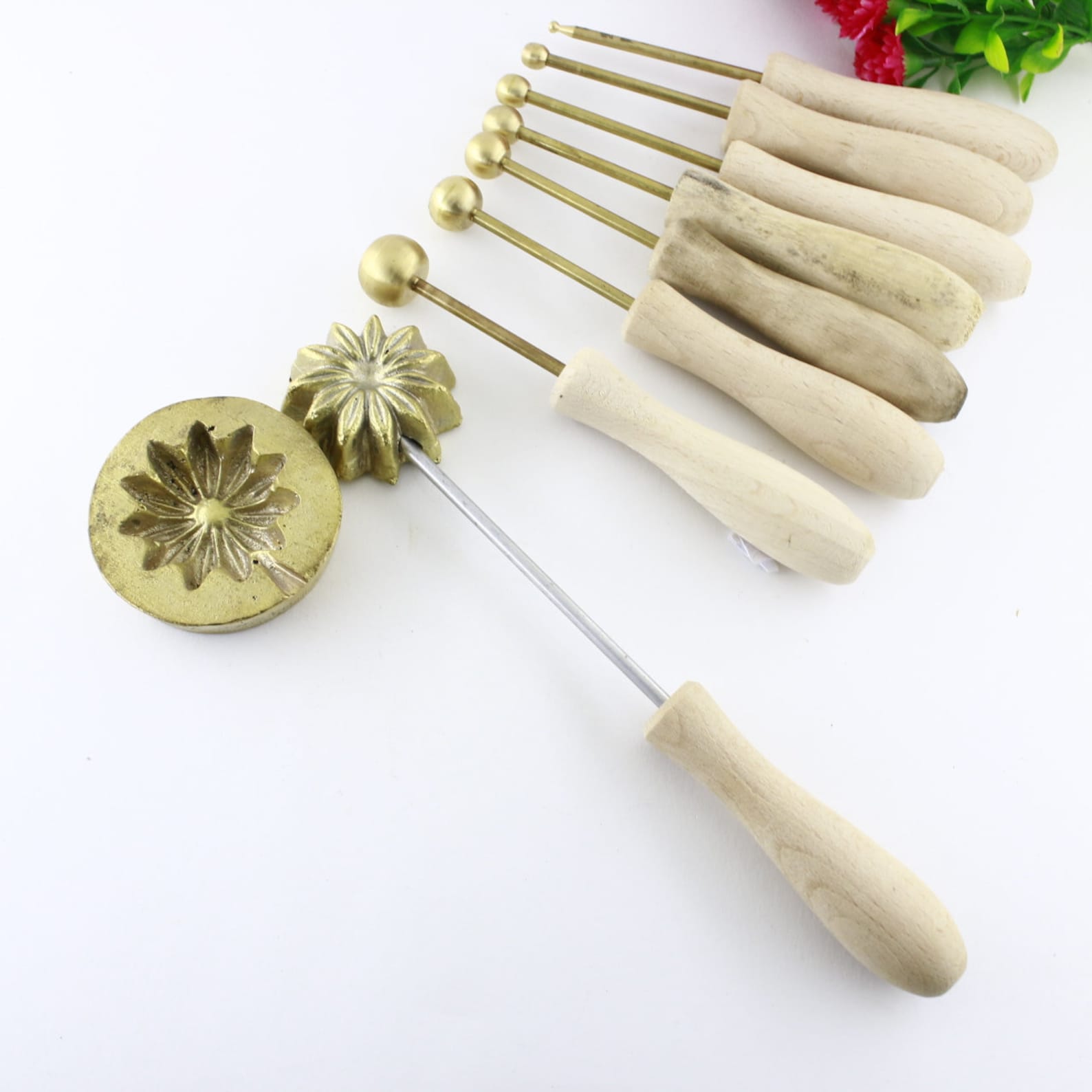 Millinery Flower Making Tools Brass Set 7piece and Flower - Etsy