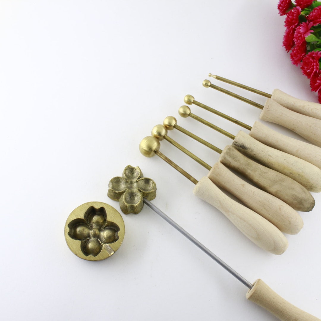 Fabric Leather Flower Making Tools Millinery Tool Brass Set 7piece and ...