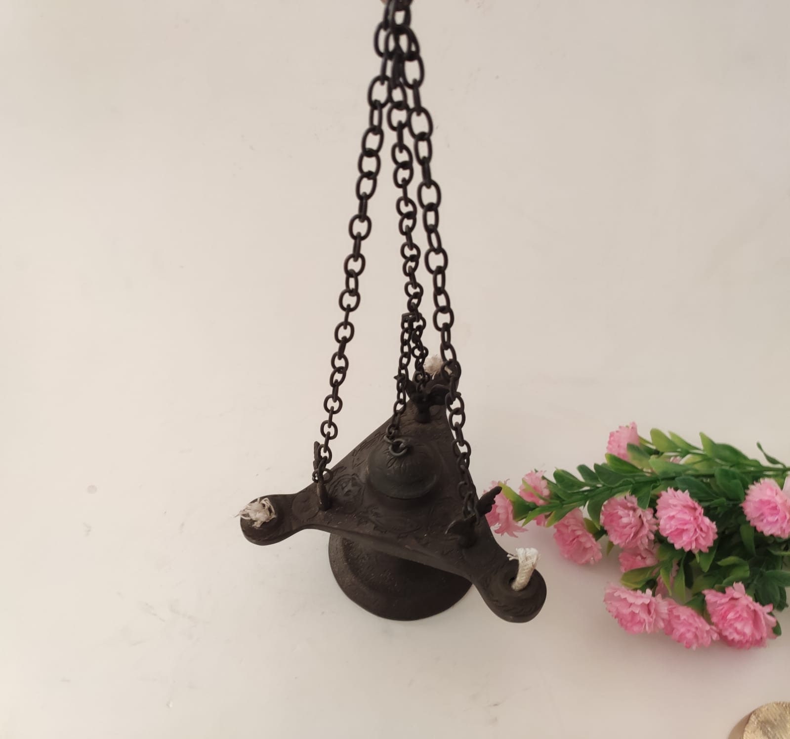 Oil Lamp Chicken Figure Solid Brass Home Decor Antique - Etsy