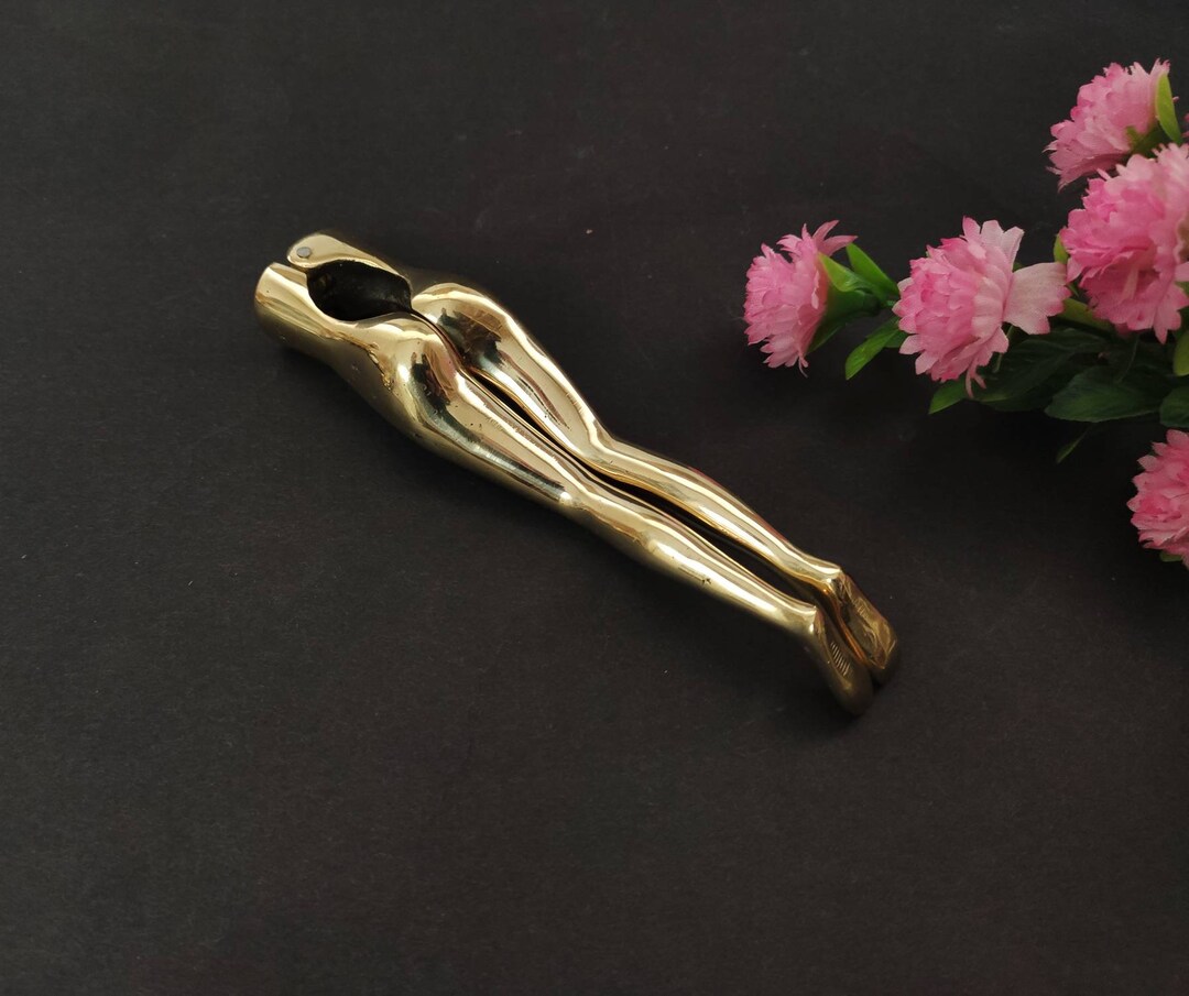 Nutcracker Solid Brass Woman Nut Cracker Casse Noix - Etsy