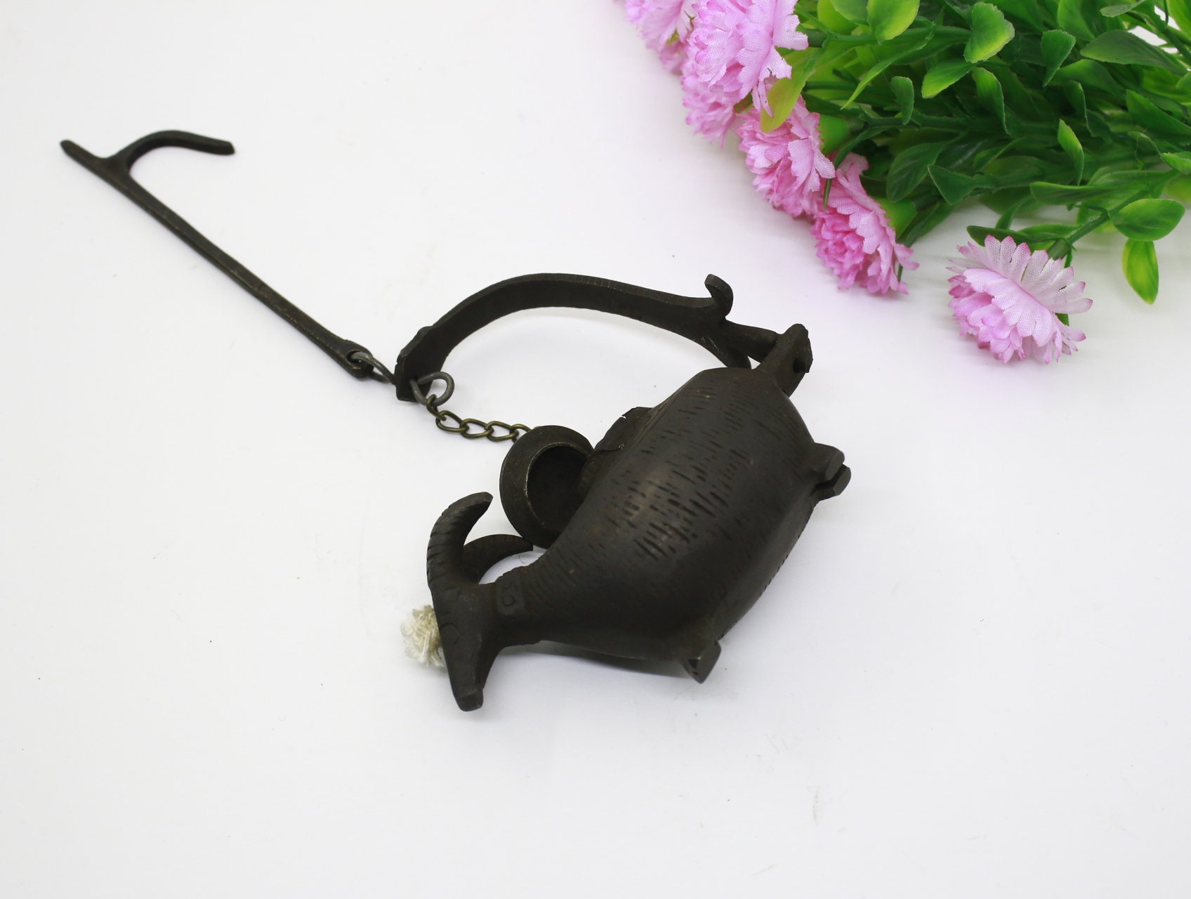 Oil Lamp Goat Solid Brass Home Decor Antique Style Home Gift - Etsy