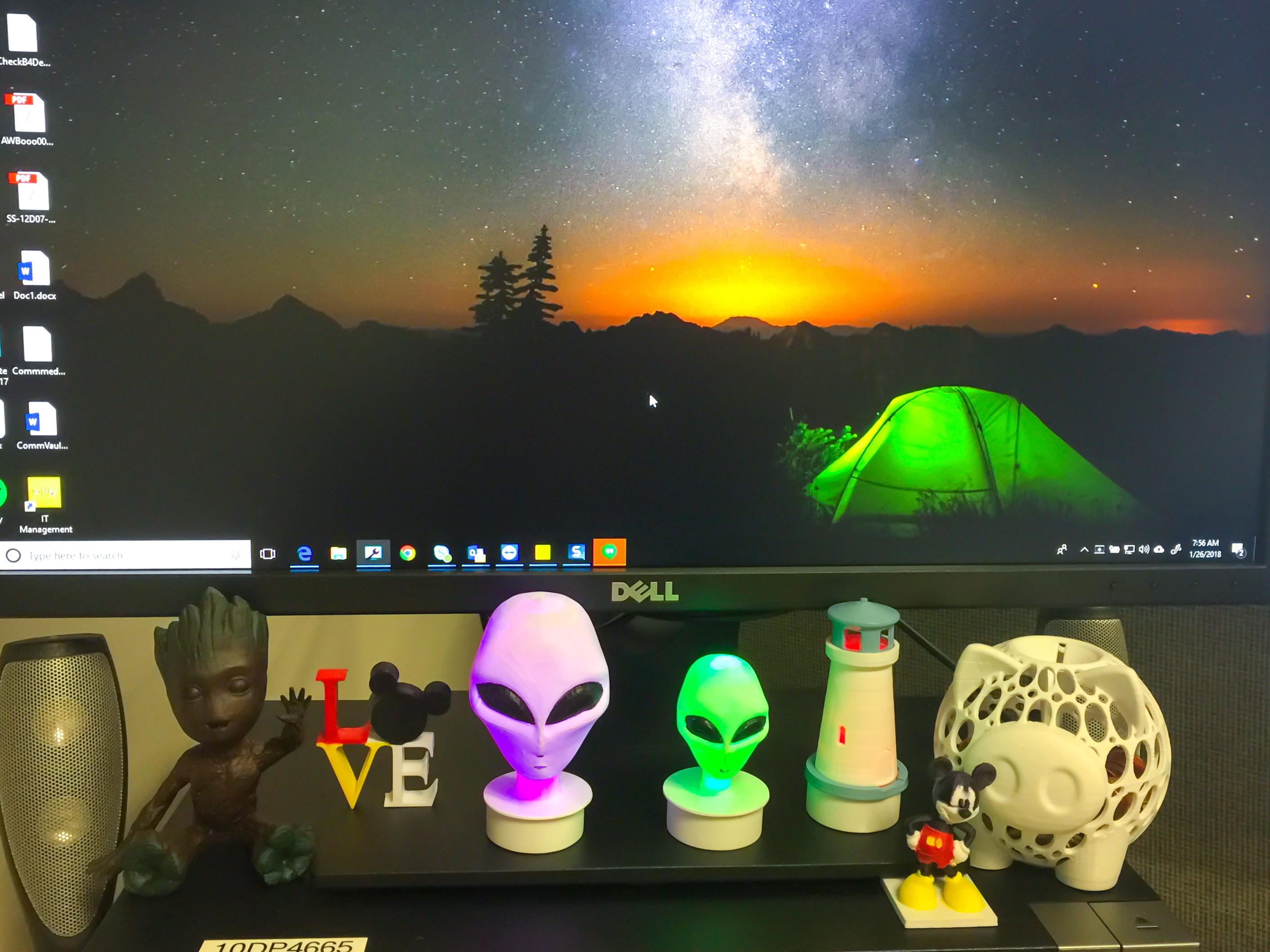 Alien Head Battery Powered 3D Printed LED Decorative Night | Etsy