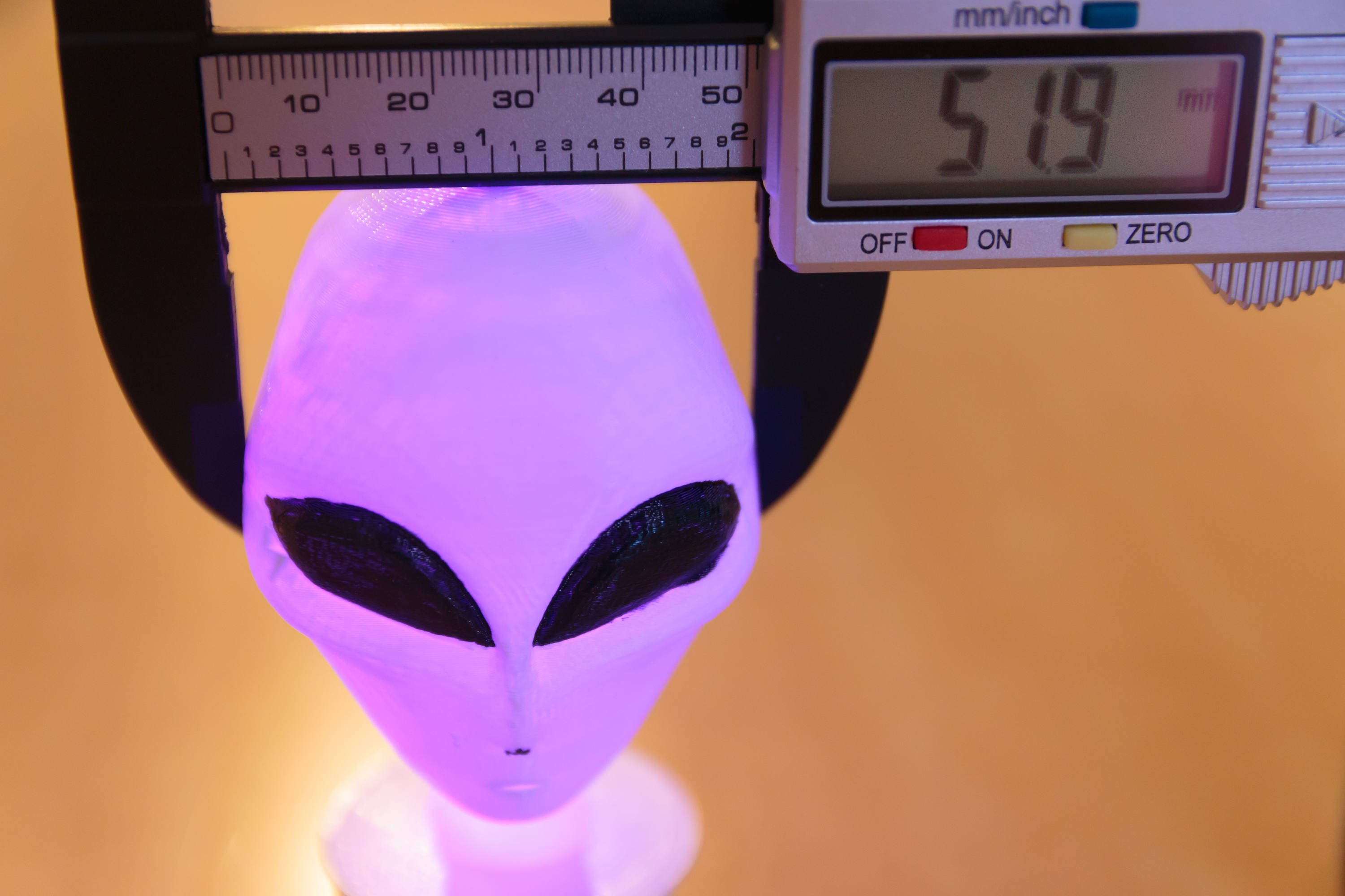 Alien Head Battery Powered 3D Printed LED Decorative Night | Etsy