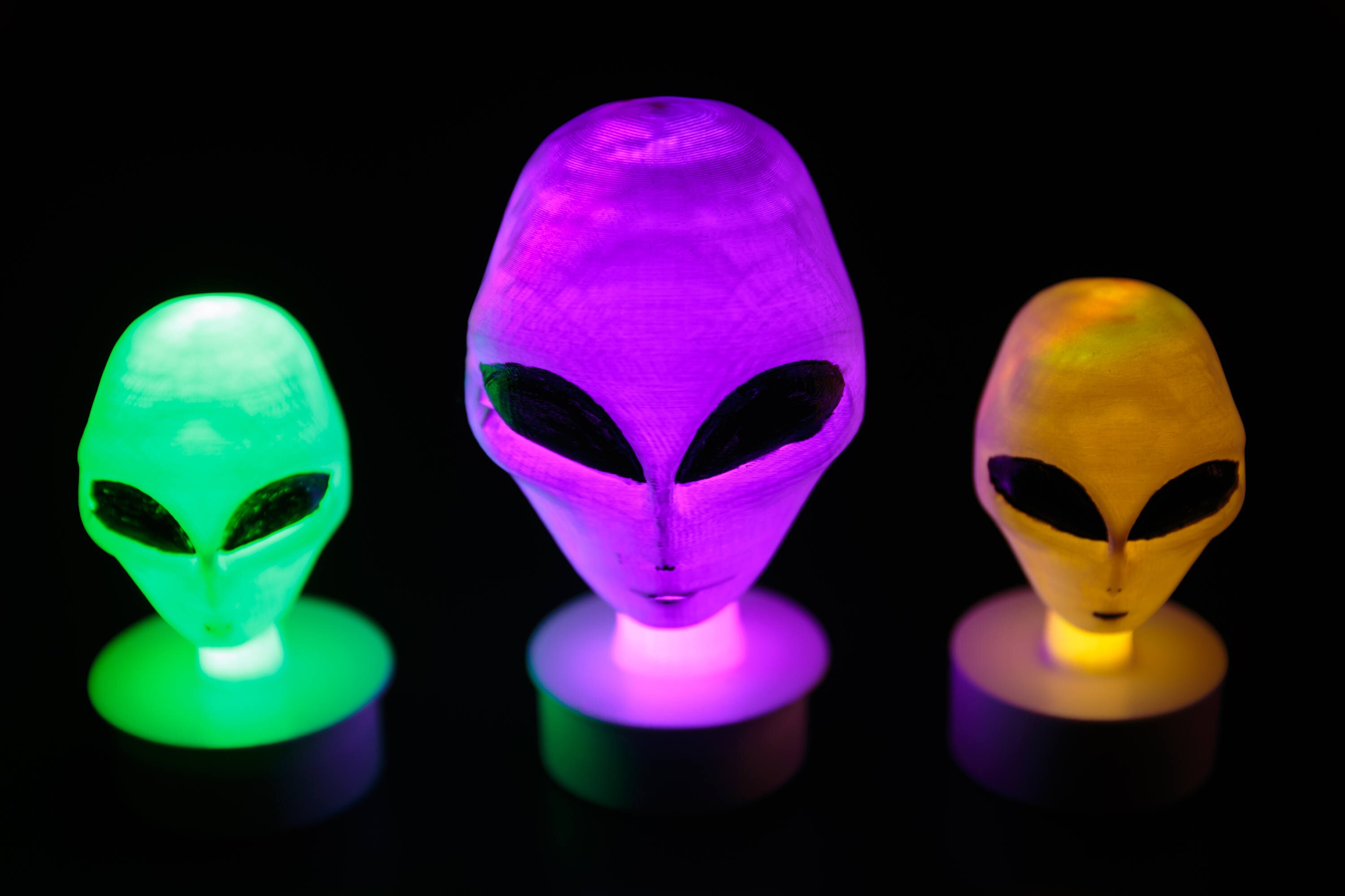 Alien Head Battery Powered 3D Printed LED Decorative Night | Etsy