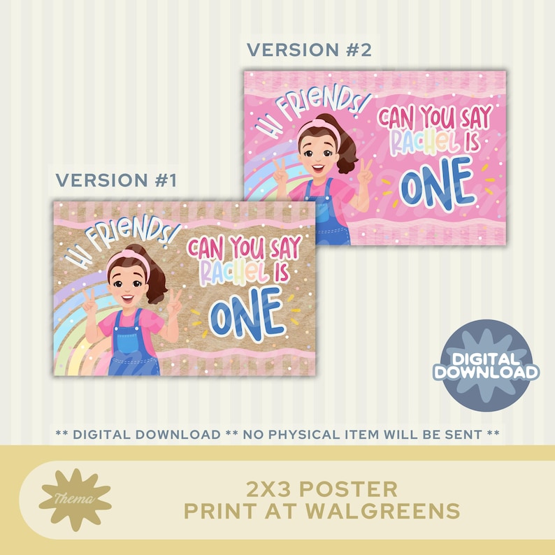 Ms Rachel Can You Say ONE - 2x3 Printable Poster (digital Download ...