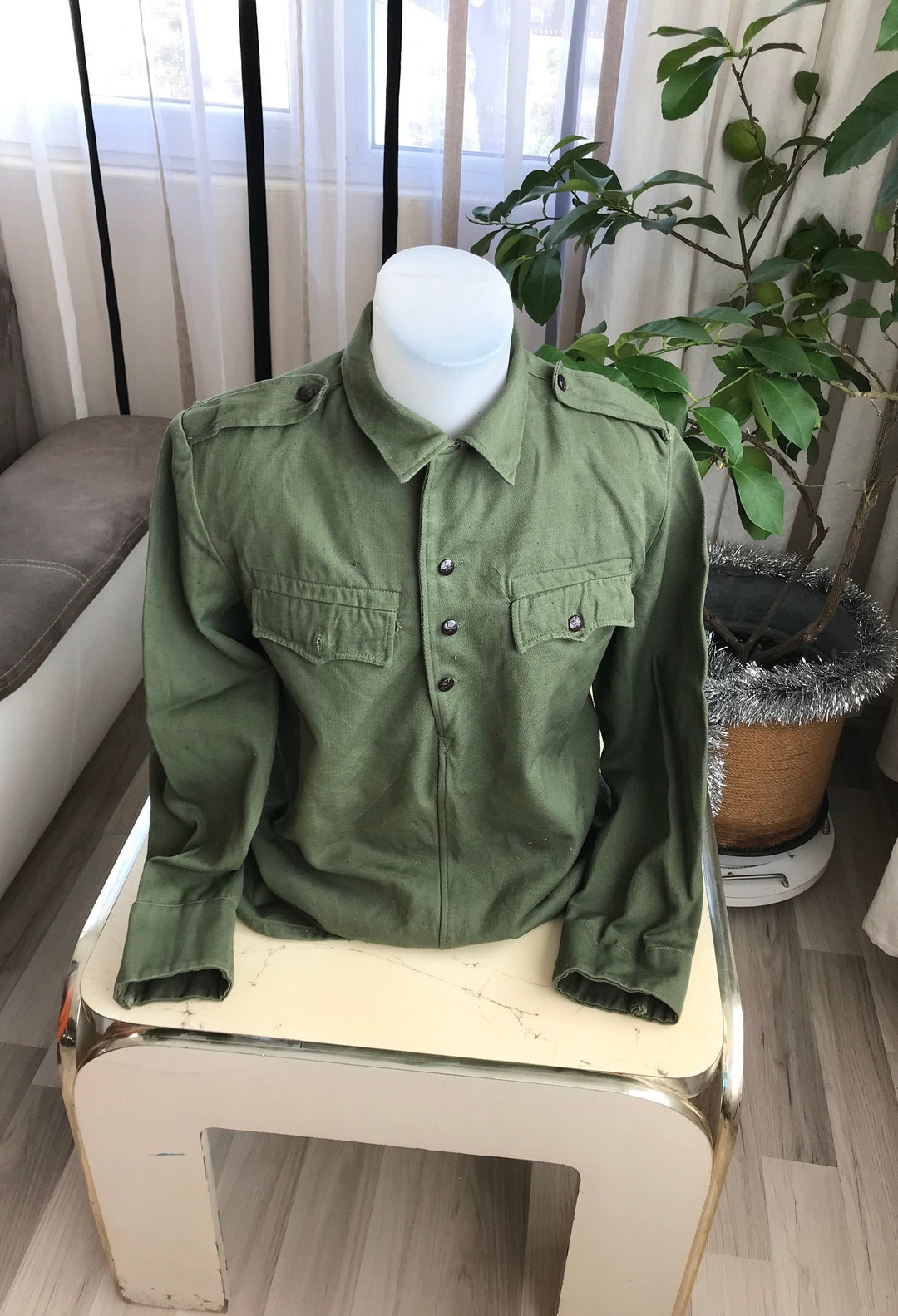 Vintage Military Green Uniform Soldier Uniform Bulgarian Military ...