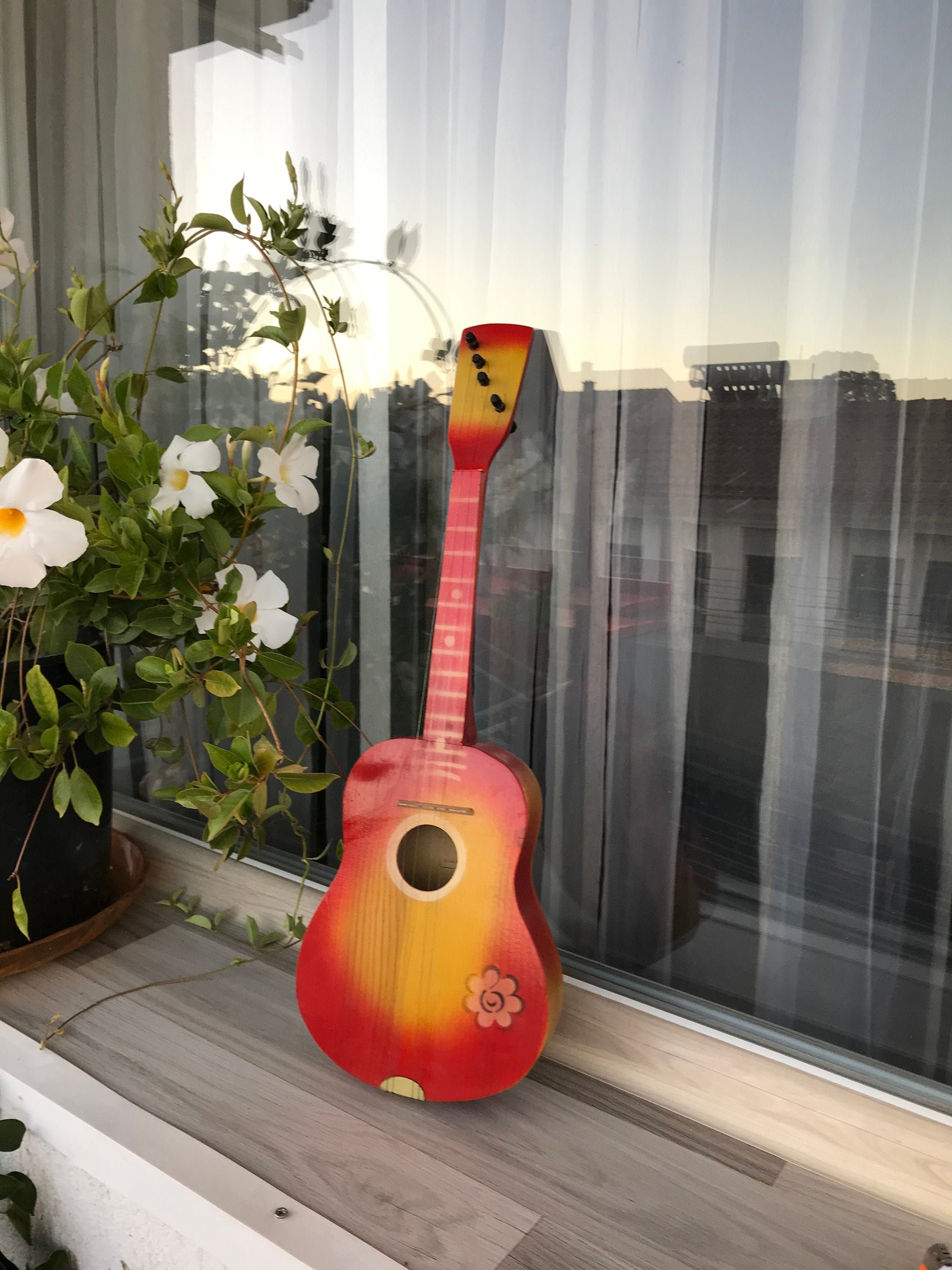 Vintage Guitar Toy-kid's Musical Toy-wooden Kid's | Etsy