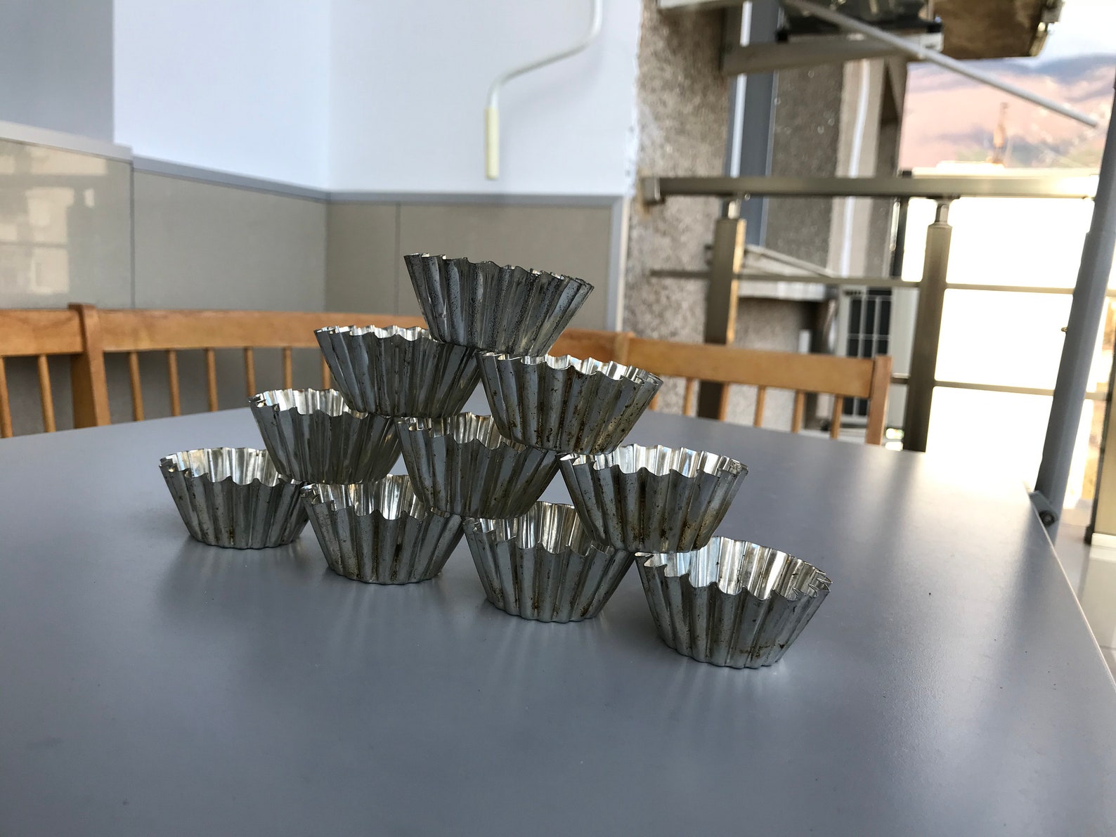 Vintage metal tiny cake forms-set of 10 models-old forms for | Etsy