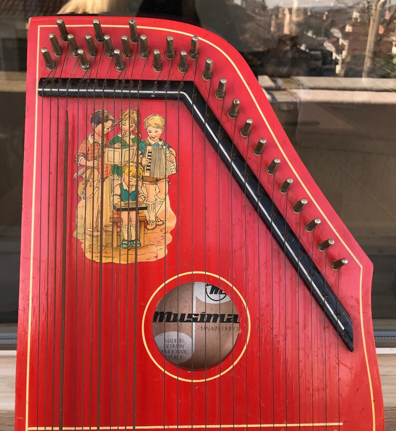 Vintage zither-musical instrument zither-antique guitar-retro | Etsy