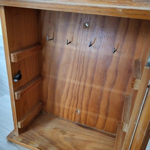 Vintage Key Box -wooden Key Box -wall Hanging Box for Keys -wall Key ...
