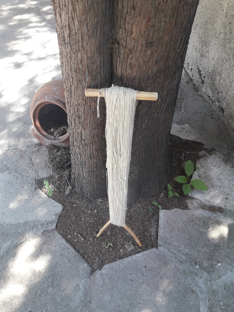Vintage Wooden Stick for Wool Yarn Winding - Primitive Wooden Rod for ...