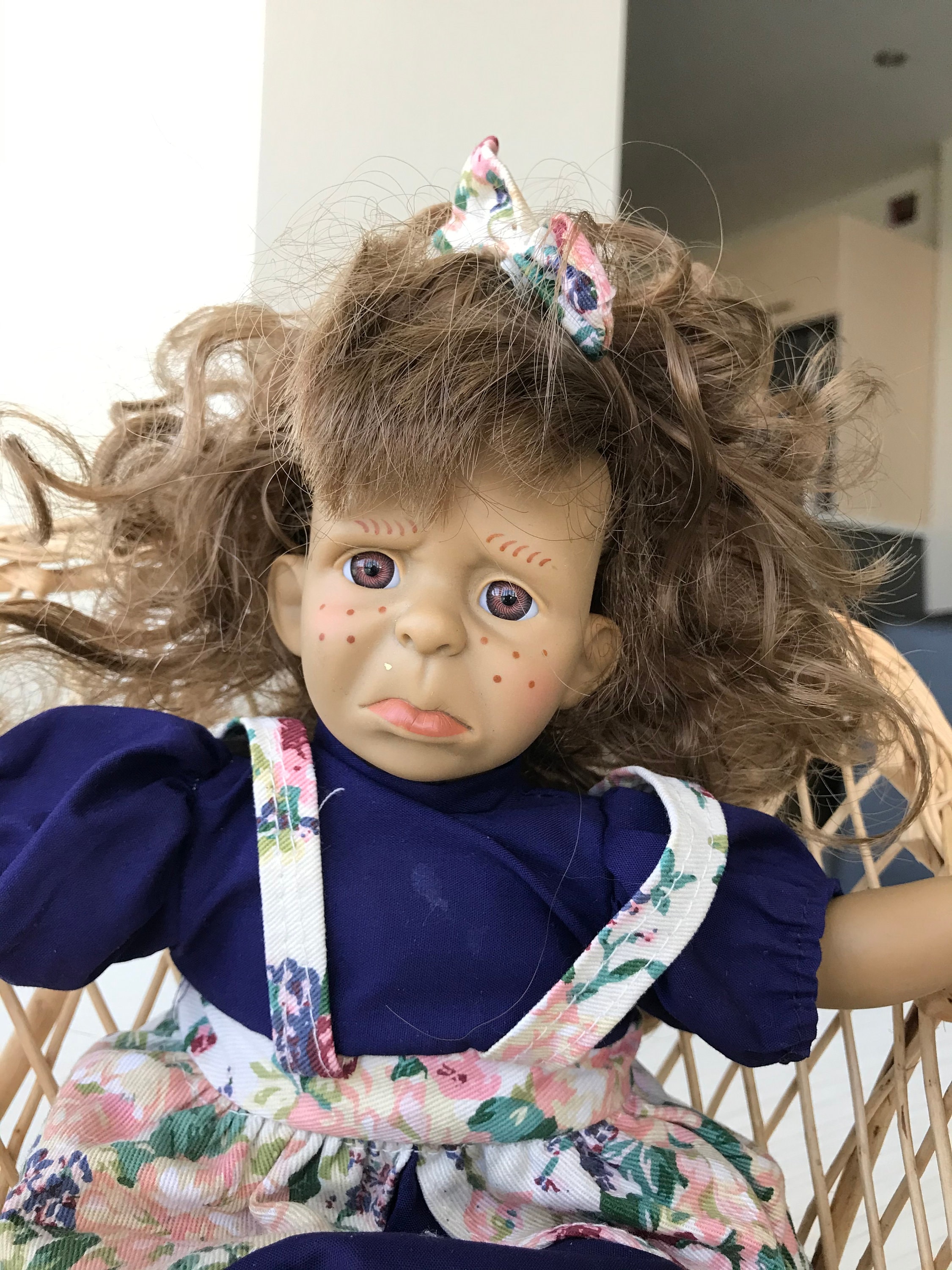 Vintage Angry Doll vintage Collectible Doll rare Doll - Etsy