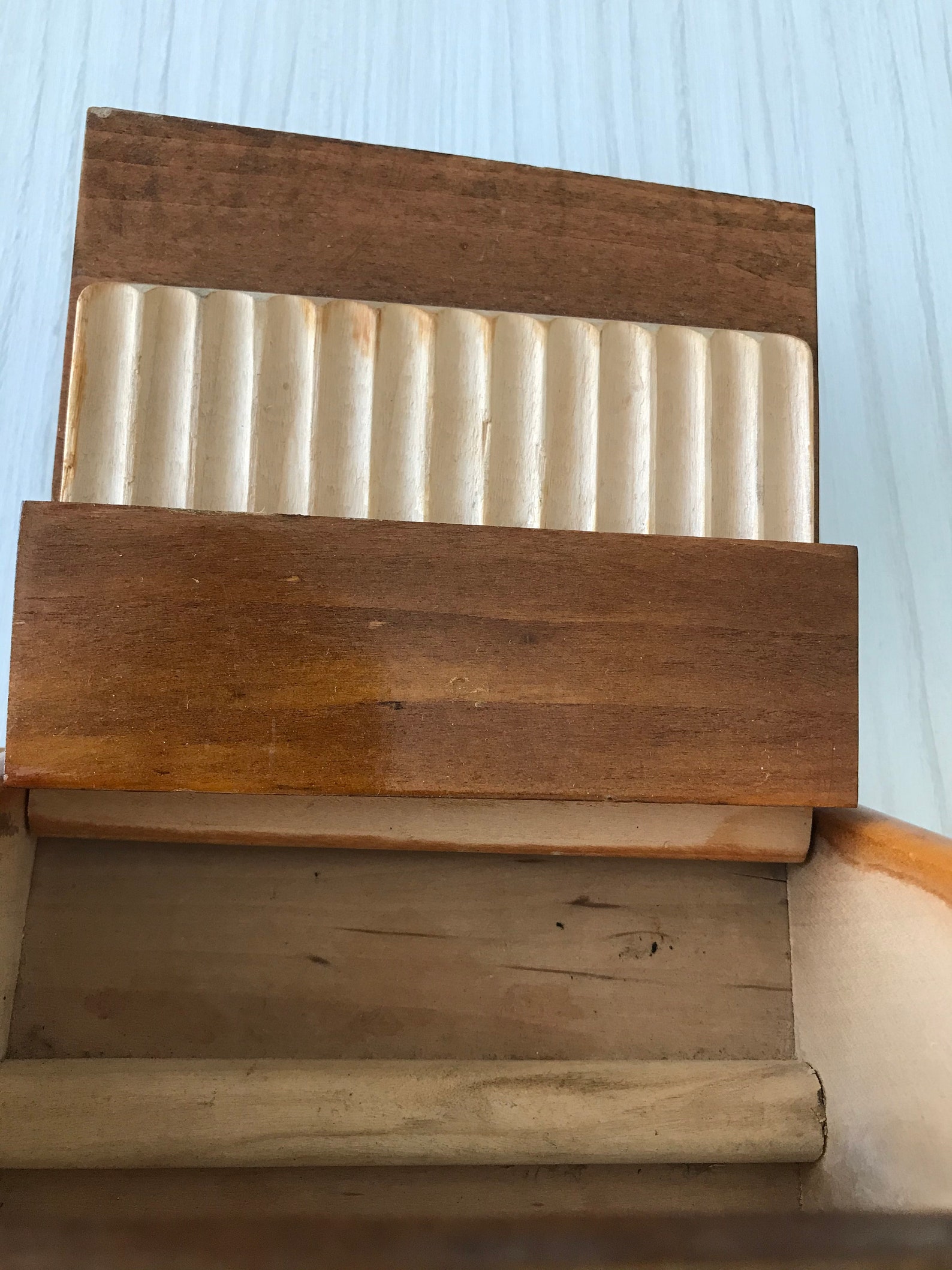 Vintage Wooden Cigarette Box vintage Cigarette Case handmade-decorated ...