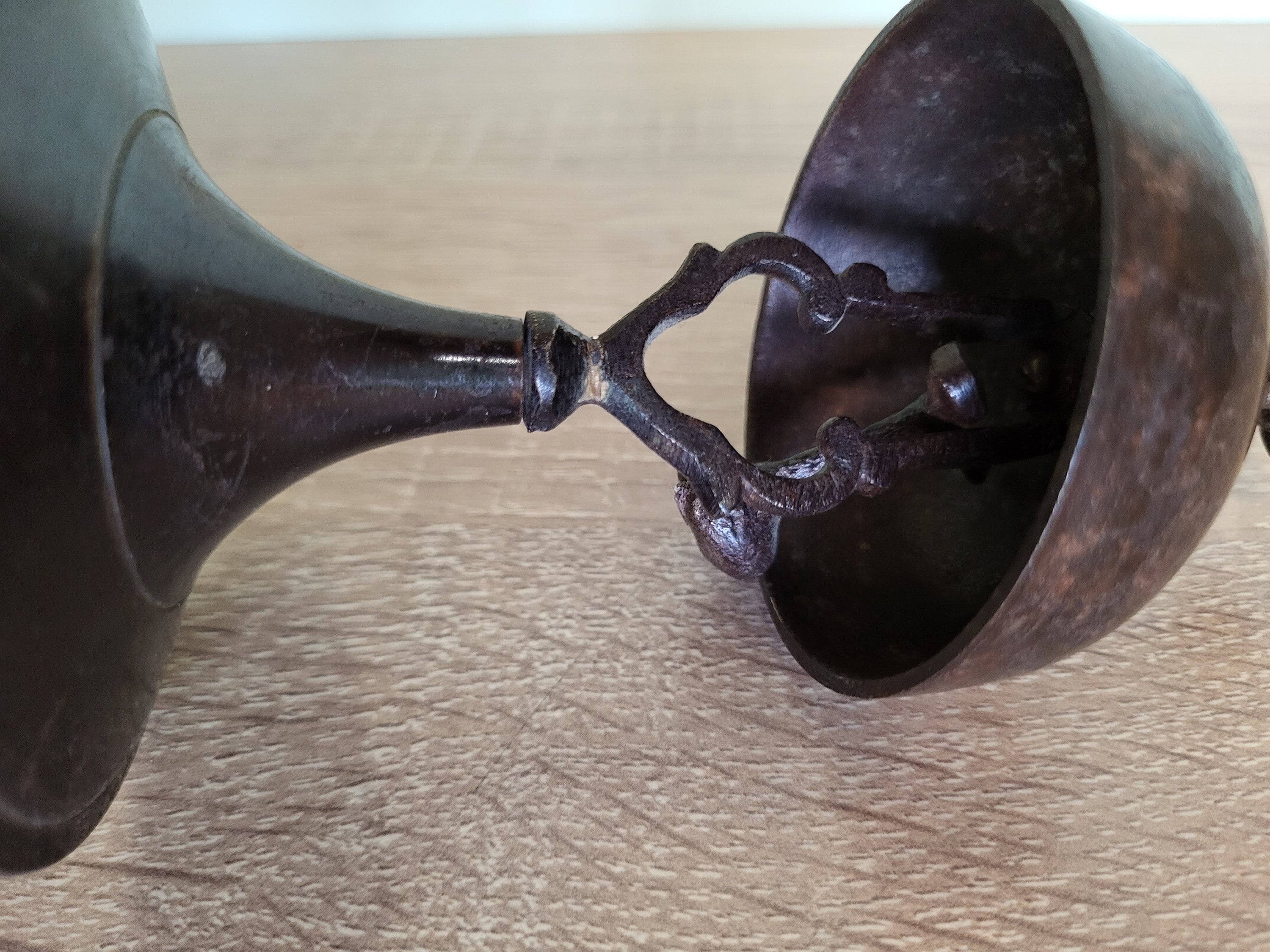 Vintage Bronze Desk Bell front Desk Hotel Bell reception Bell 1950s - Etsy