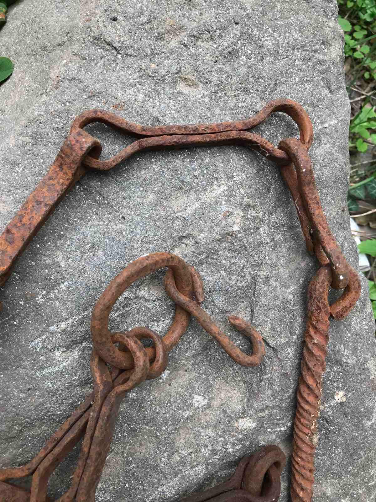 Vintage Fireplace Chain hand Forged Chain antique Primitive - Etsy