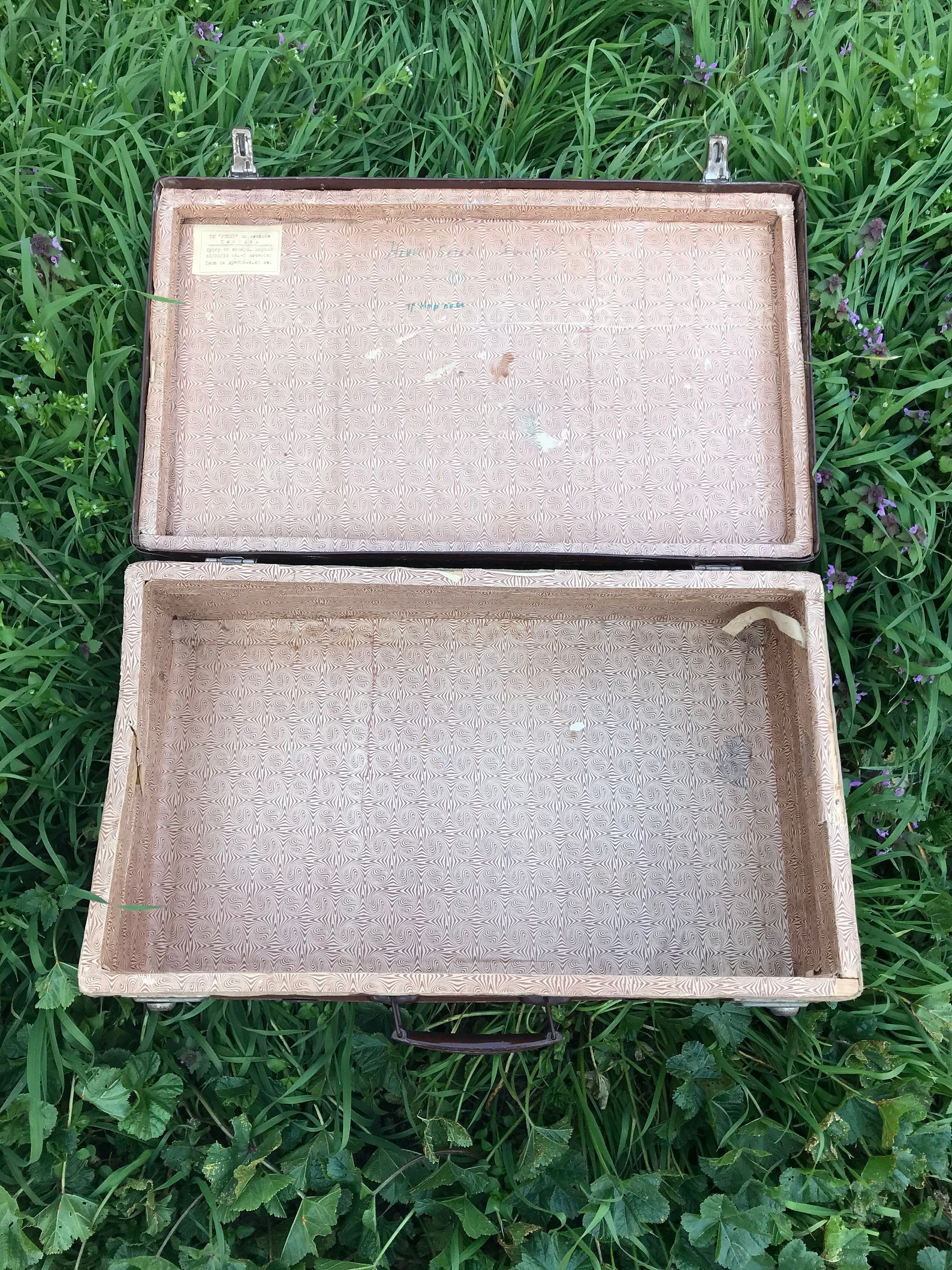 Vintage Suitcase Cardboard Suitcase Brown Suitcase Retro - Etsy