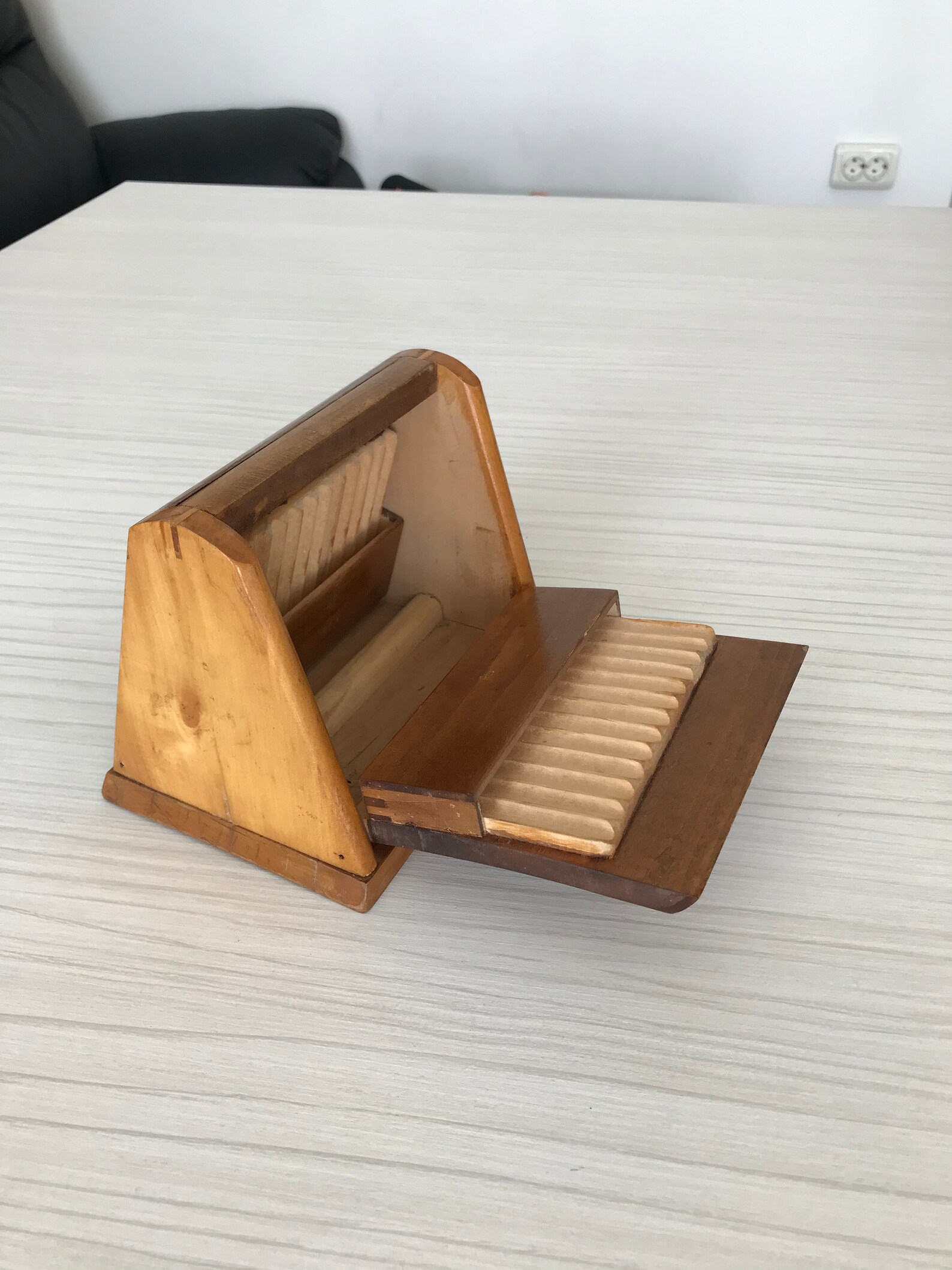 Vintage Wooden Cigarette Box vintage Cigarette Case handmade-decorated ...