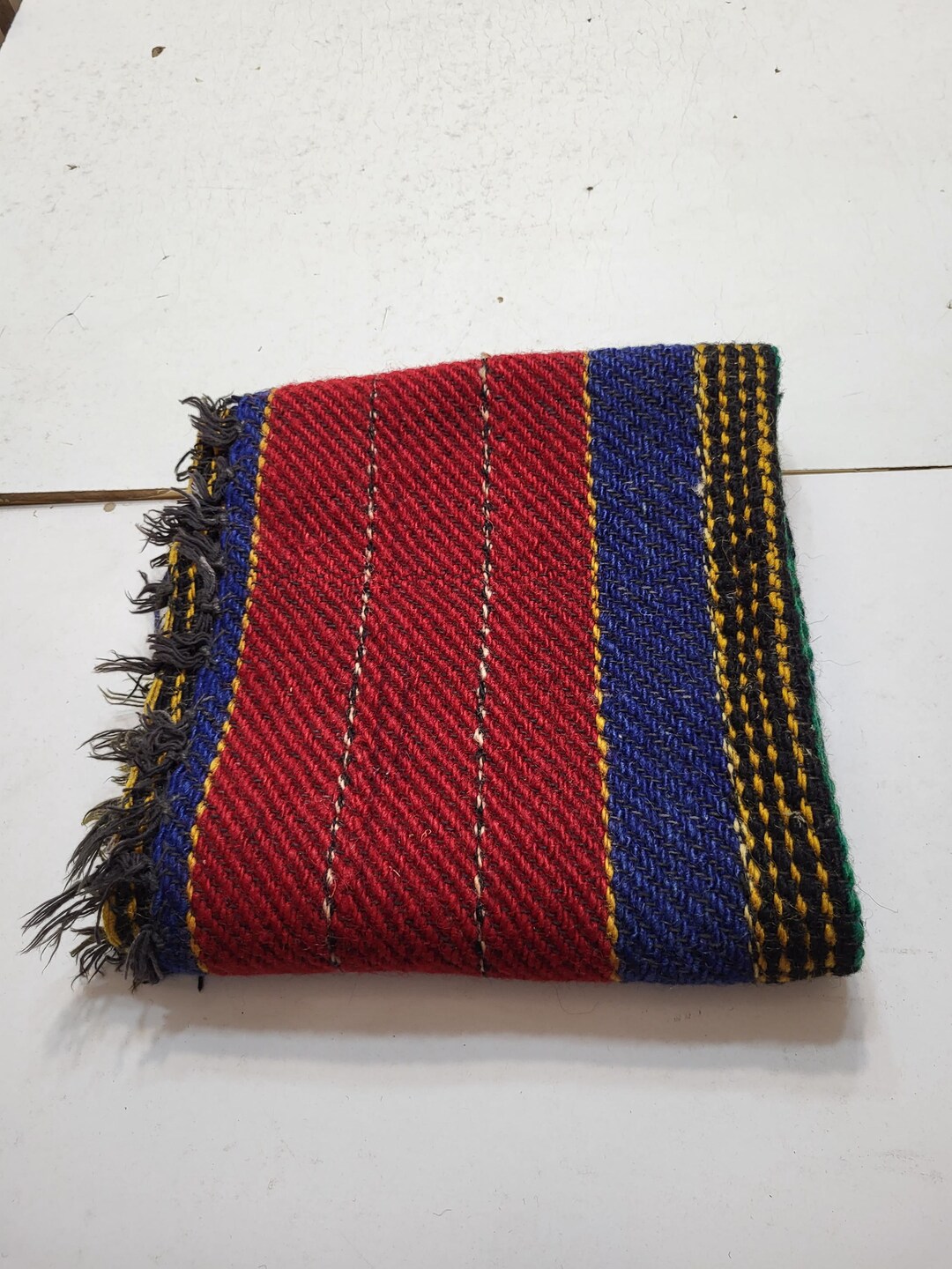 Vintage Carpet - Vintage Bulgarian Woolen Rug - Hand Woven Woolen Rug ...