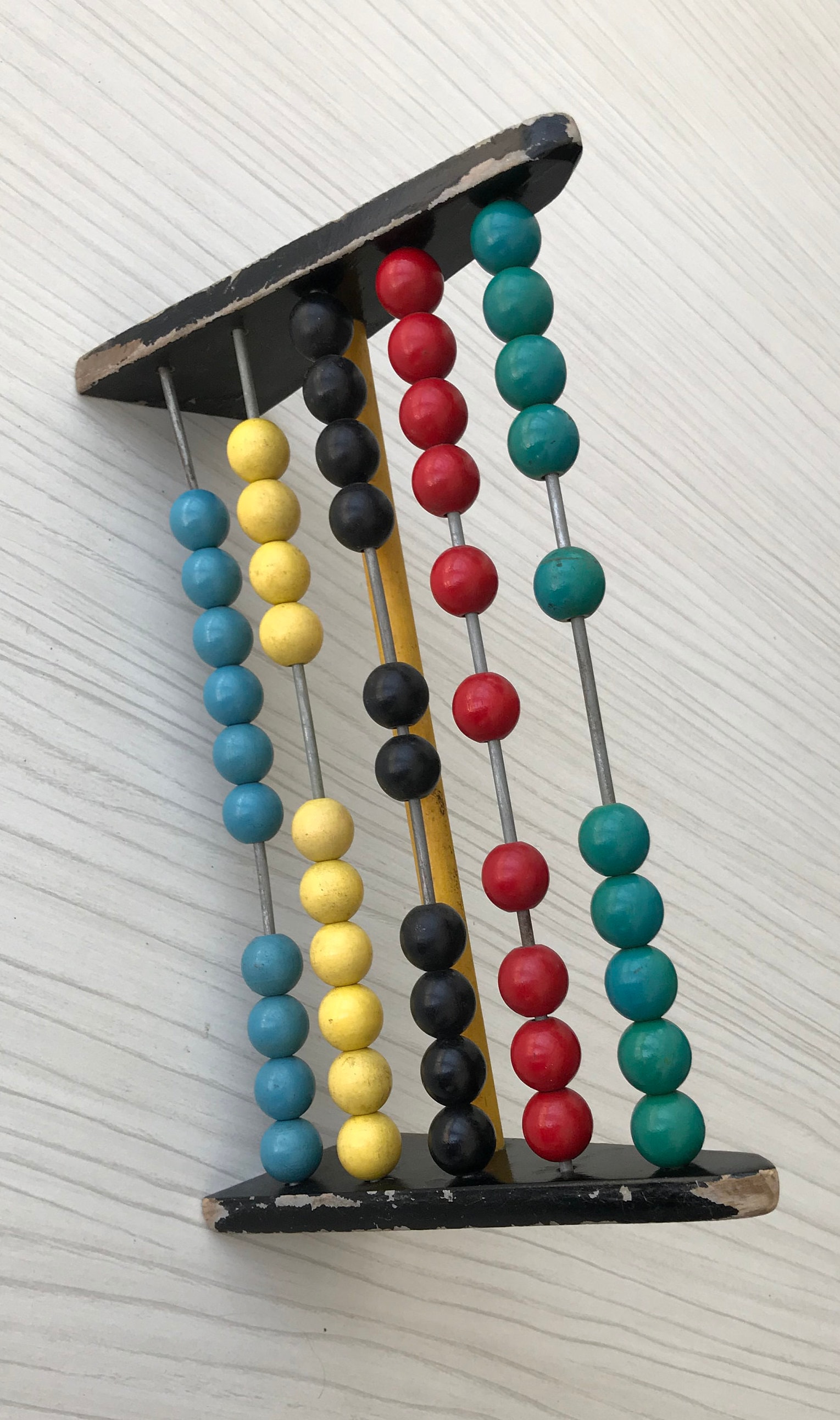 Vintage Wooden Abacus Big Abacus-primitive Math Children | Etsy