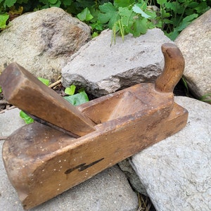 Vintage Jack Plane - Carpentry Tool - Wooden Planer - Wooden Jack Plane ...