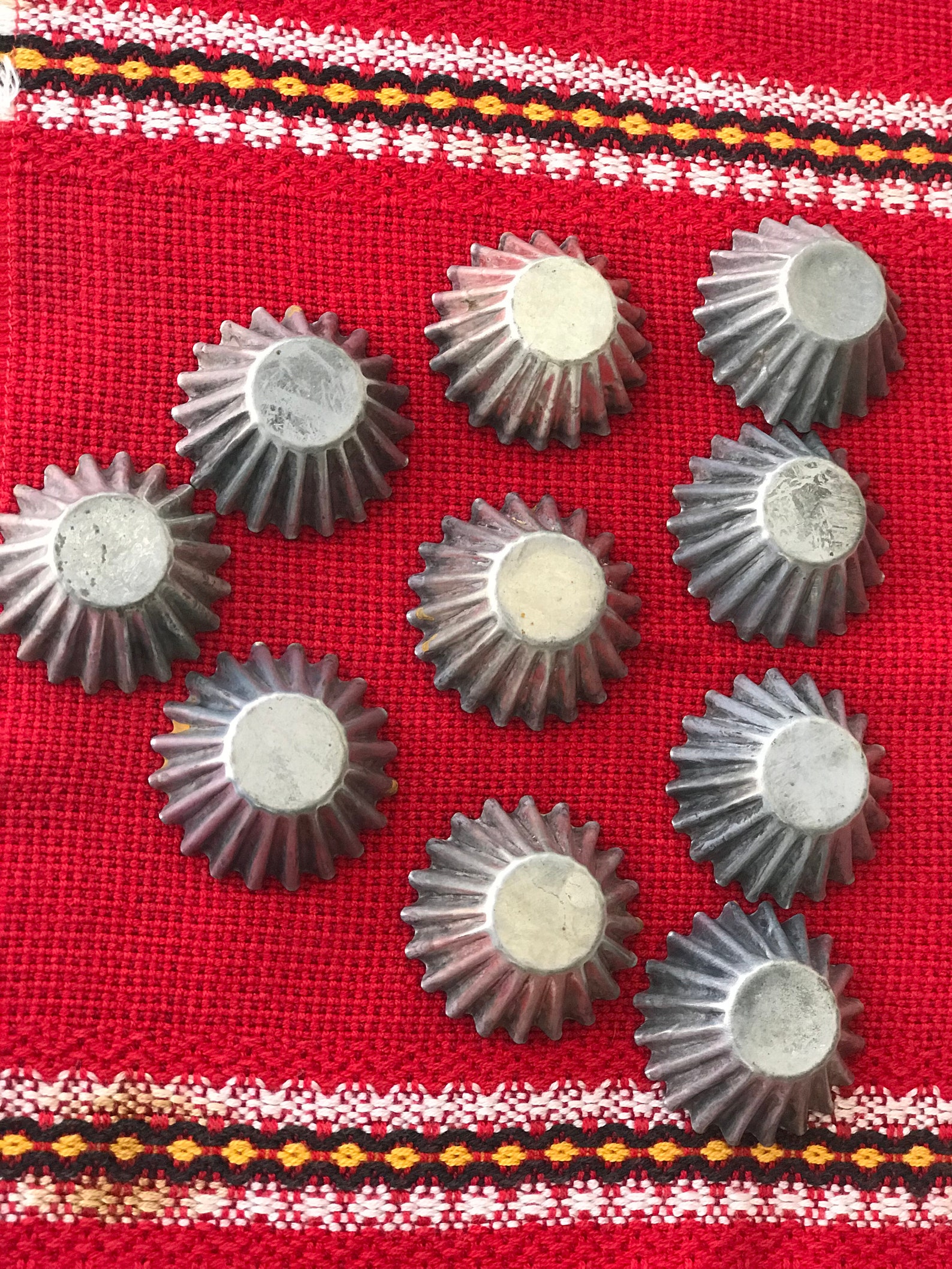 Vintage Metal Tiny Cake Forms-set of 10 Models-old Forms for Sweets ...