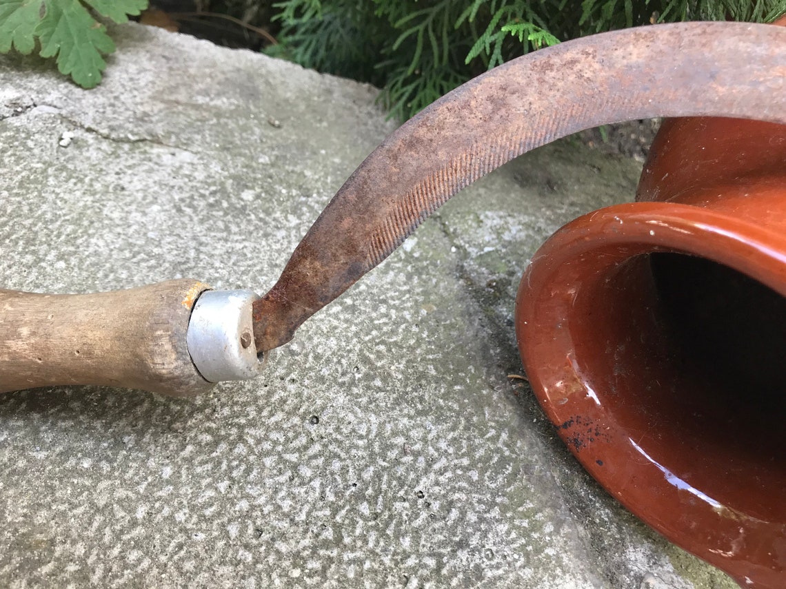 Vintage Sickle Old Reaping Tool Primitive Hand Tool Harvest Tool ...