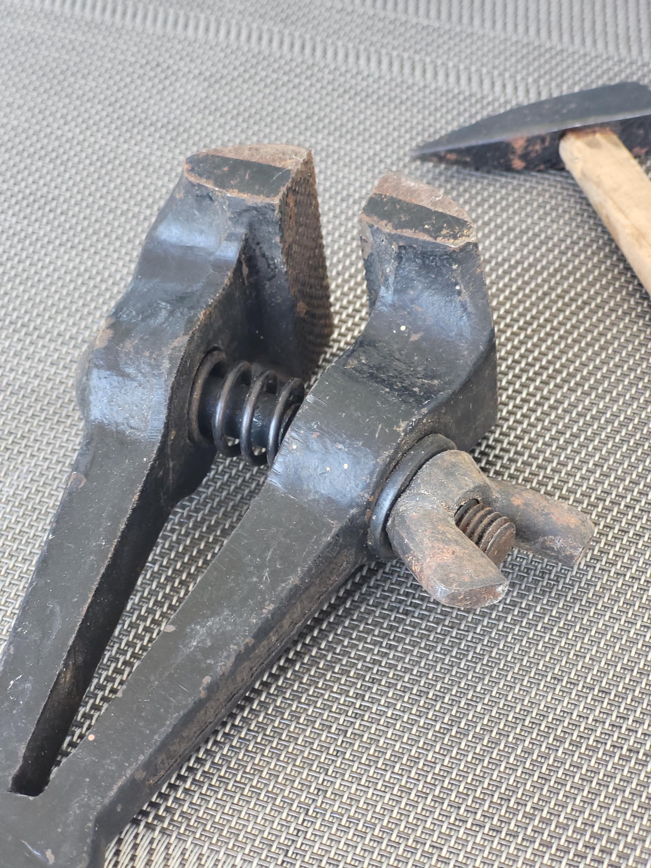 Vintage Small Hand Vise -jewelry Tools Hammer and Vise -father's Day ...