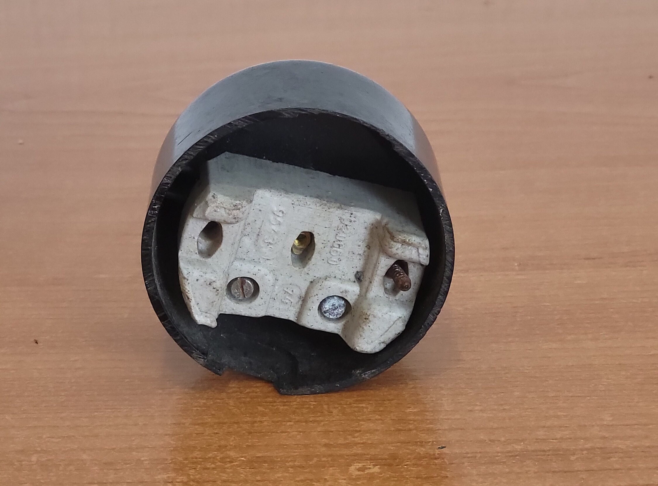 Vintage Bakelite Electrical Socket Plug wall-plug bakelite Electric ...