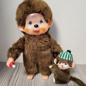 Vintage Monchhichi - Monchhichi Monkey - Japan Plush Doll - Collectable ...