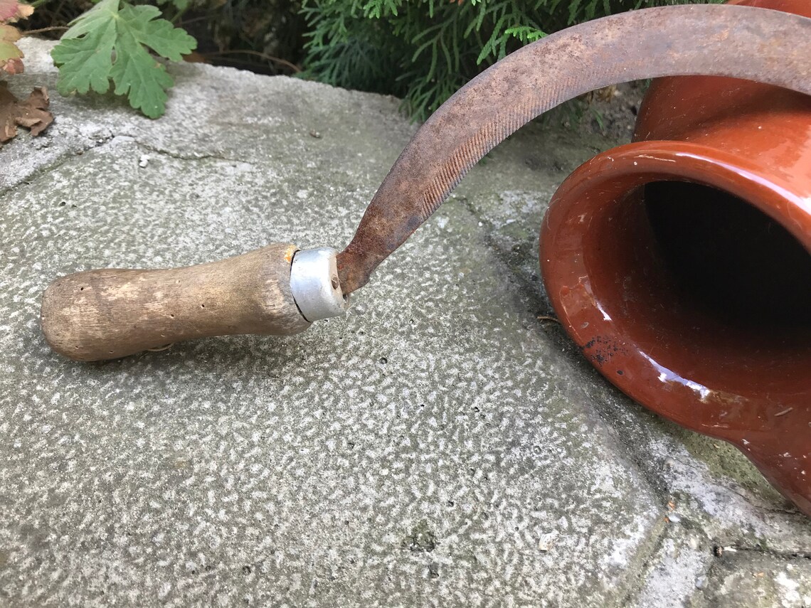 Vintage Sickle Old Reaping Tool Primitive Hand Tool Harvest Tool ...