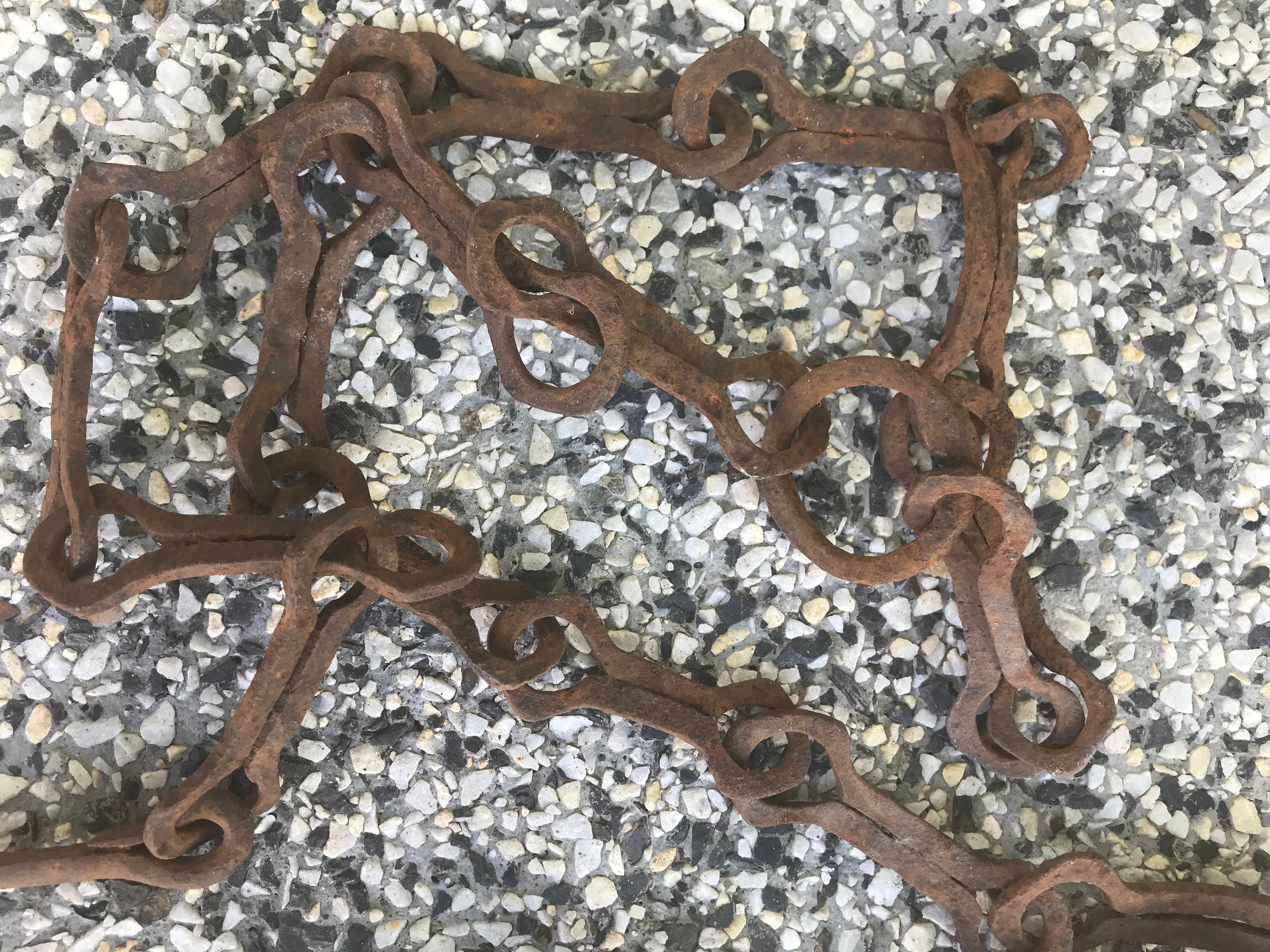 Vintage Fireplace Chain hand Forged Chain antique Primitive - Etsy