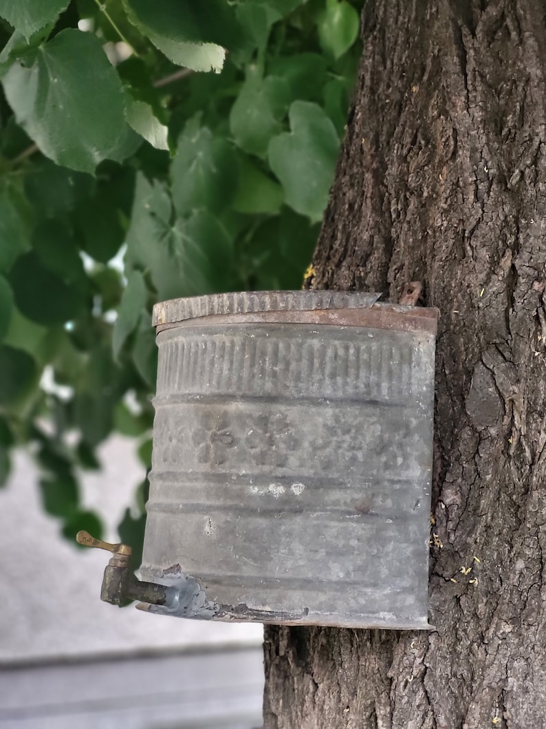 Vintage Wall Metal Sink-garden Sink -rustic Wash Basin -zinc Wash Basin ...