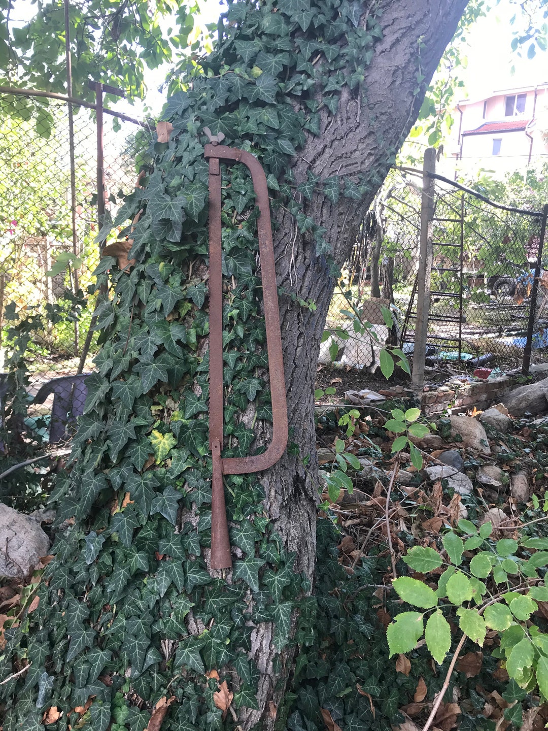 Vintage Old Saw - Woodworking Hacksaw Bow Saw - Large Saw -antique Saw ...