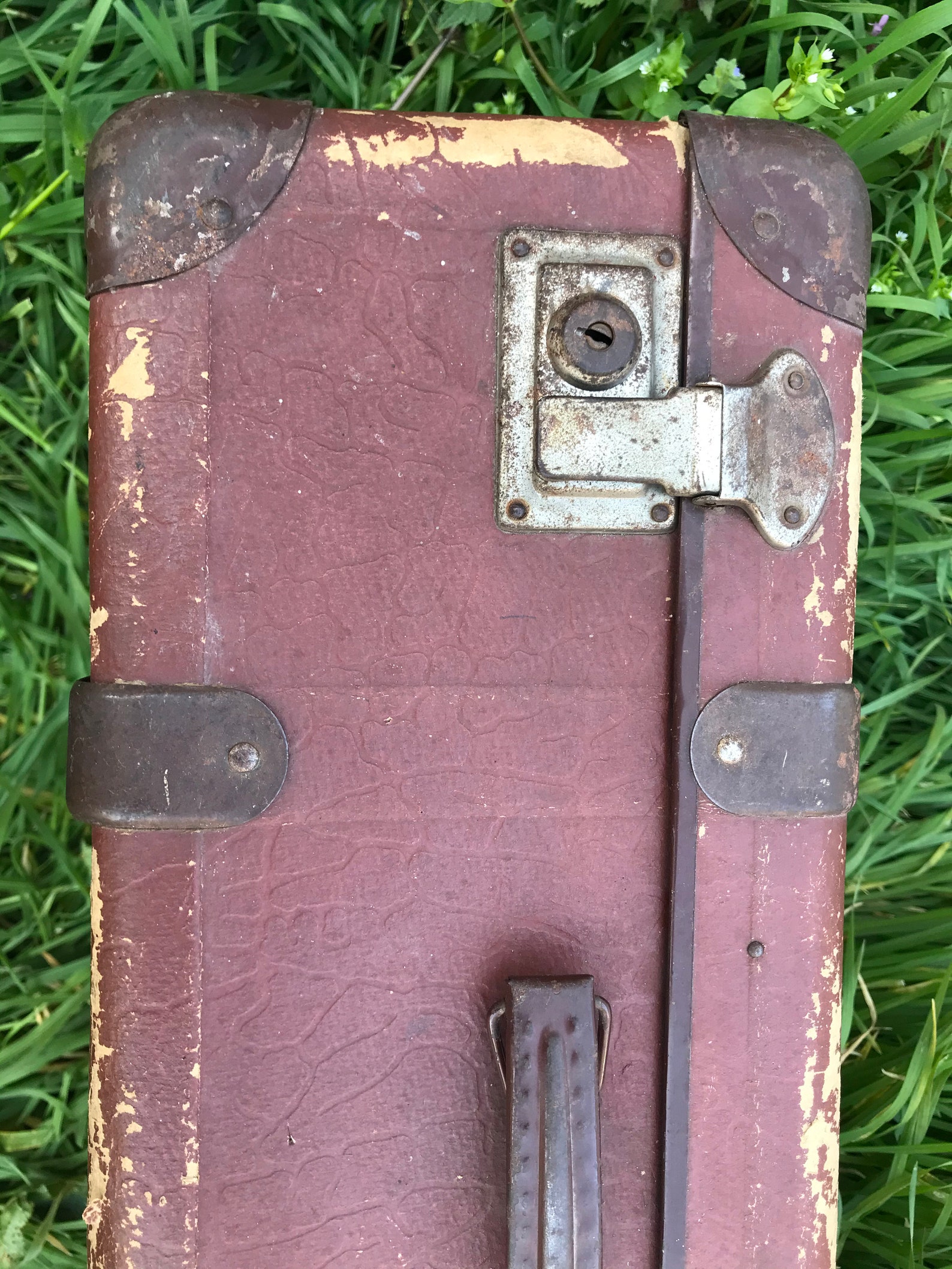 Vintage Suitcase Cardboard Suitcase Brown Suitcase Retro - Etsy