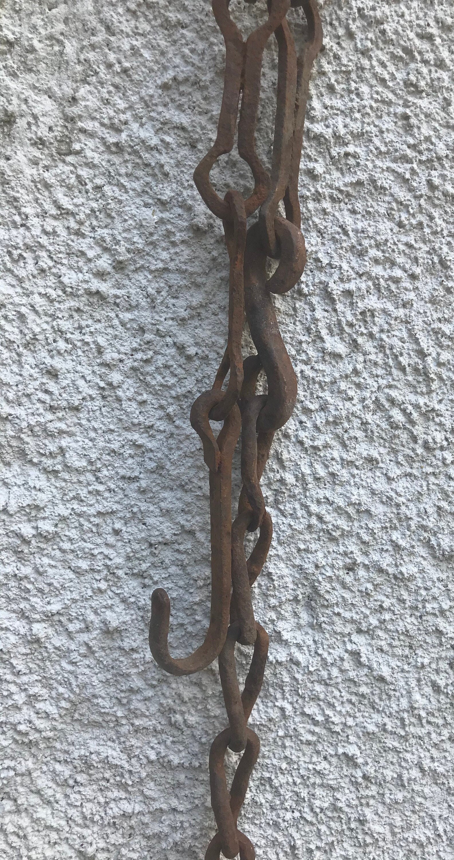 Vintage Fireplace Chain hand Forged Chain antique Primitive - Etsy