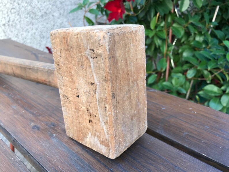 Vintage Primitive Wooden Mallet wood Hammer antique Tools - Etsy
