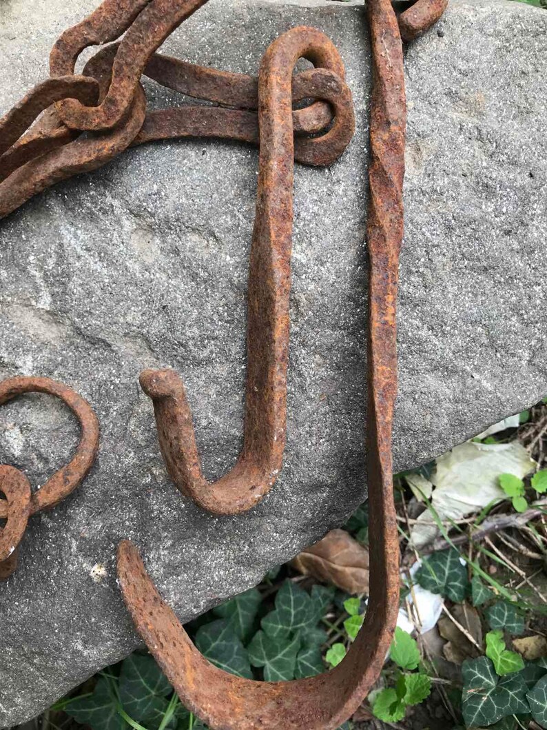 Vintage Antique Fireplace Chain primitive Hearth Fireplace - Etsy